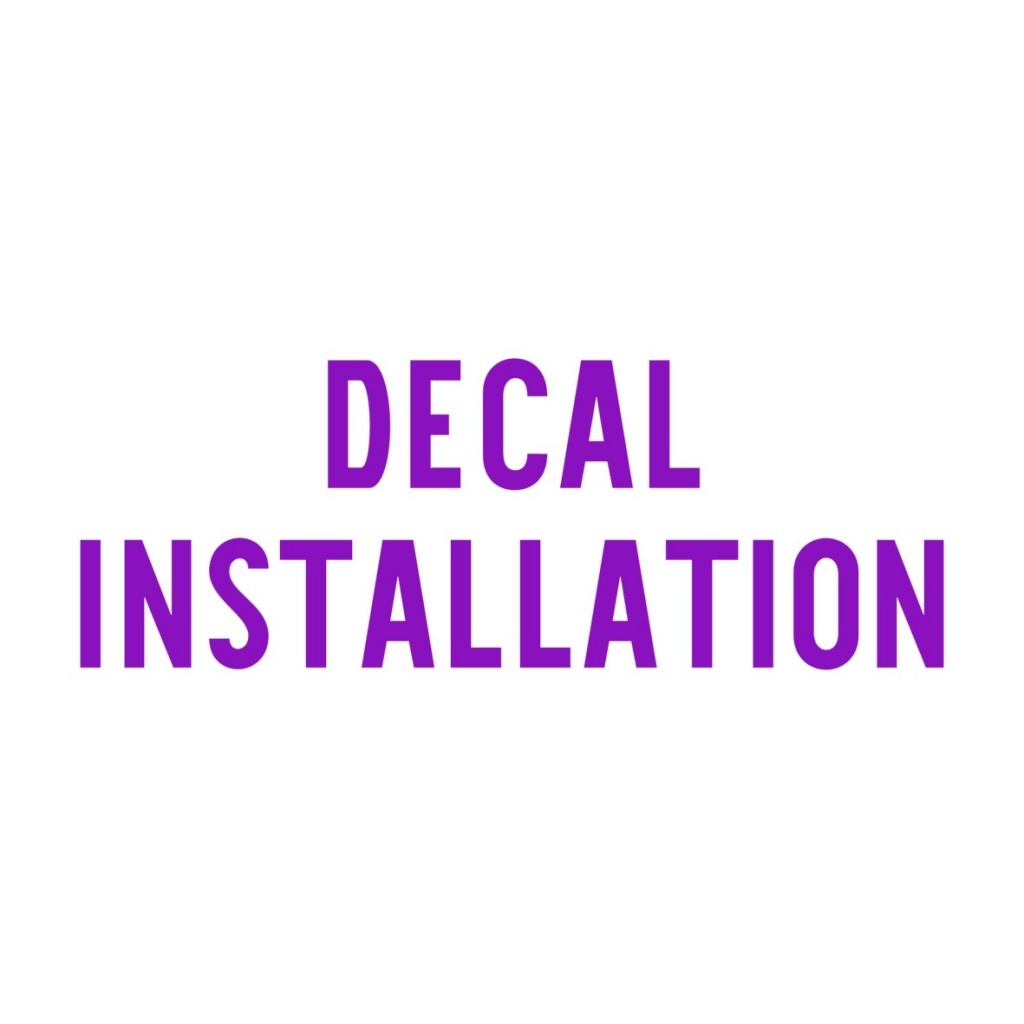 DECAL INSTALLATION - TRAVEL FEE - Katrinah's Kreations