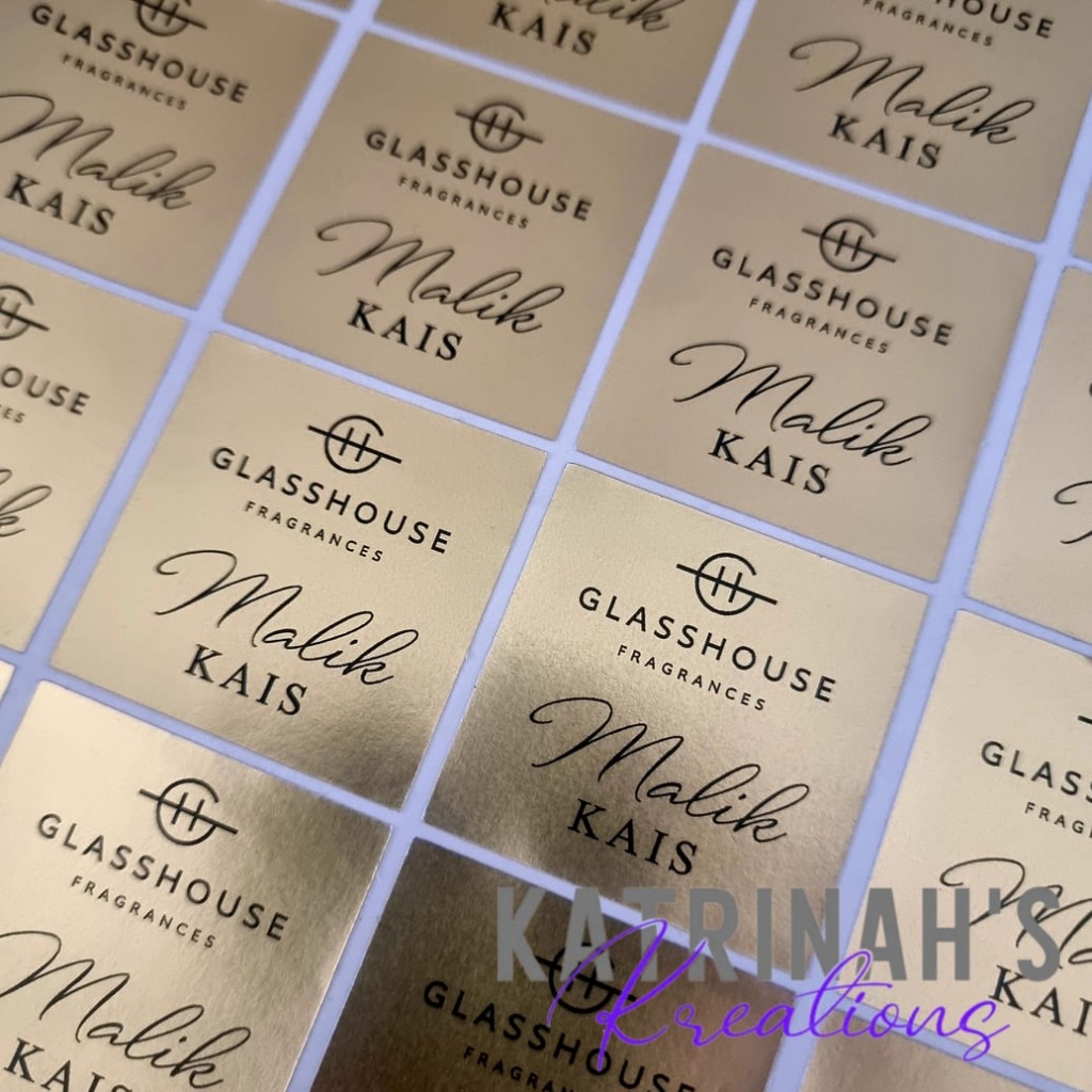 GOLD METALLIC STICKERS - Katrinah's Kreations