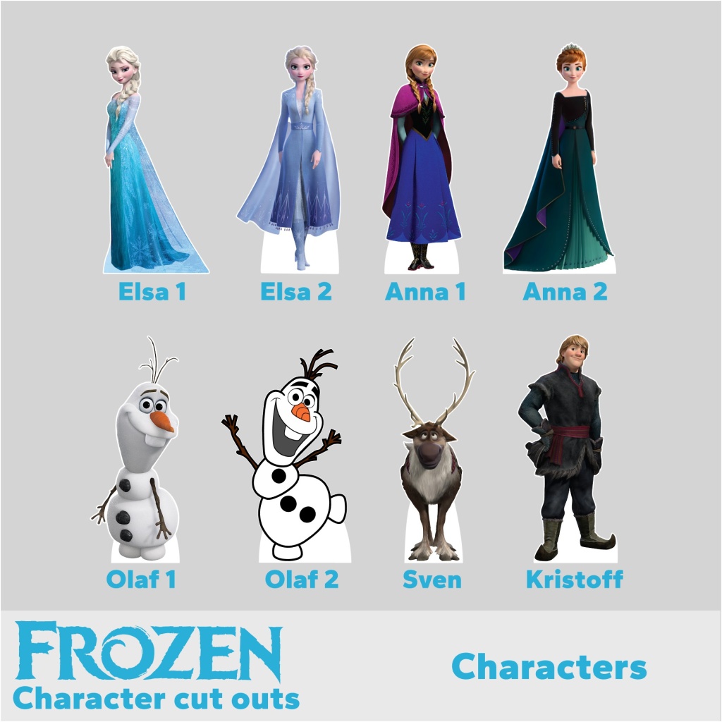 Frozen Character Cut Outs - Katrinah's Kreations Custom character ...